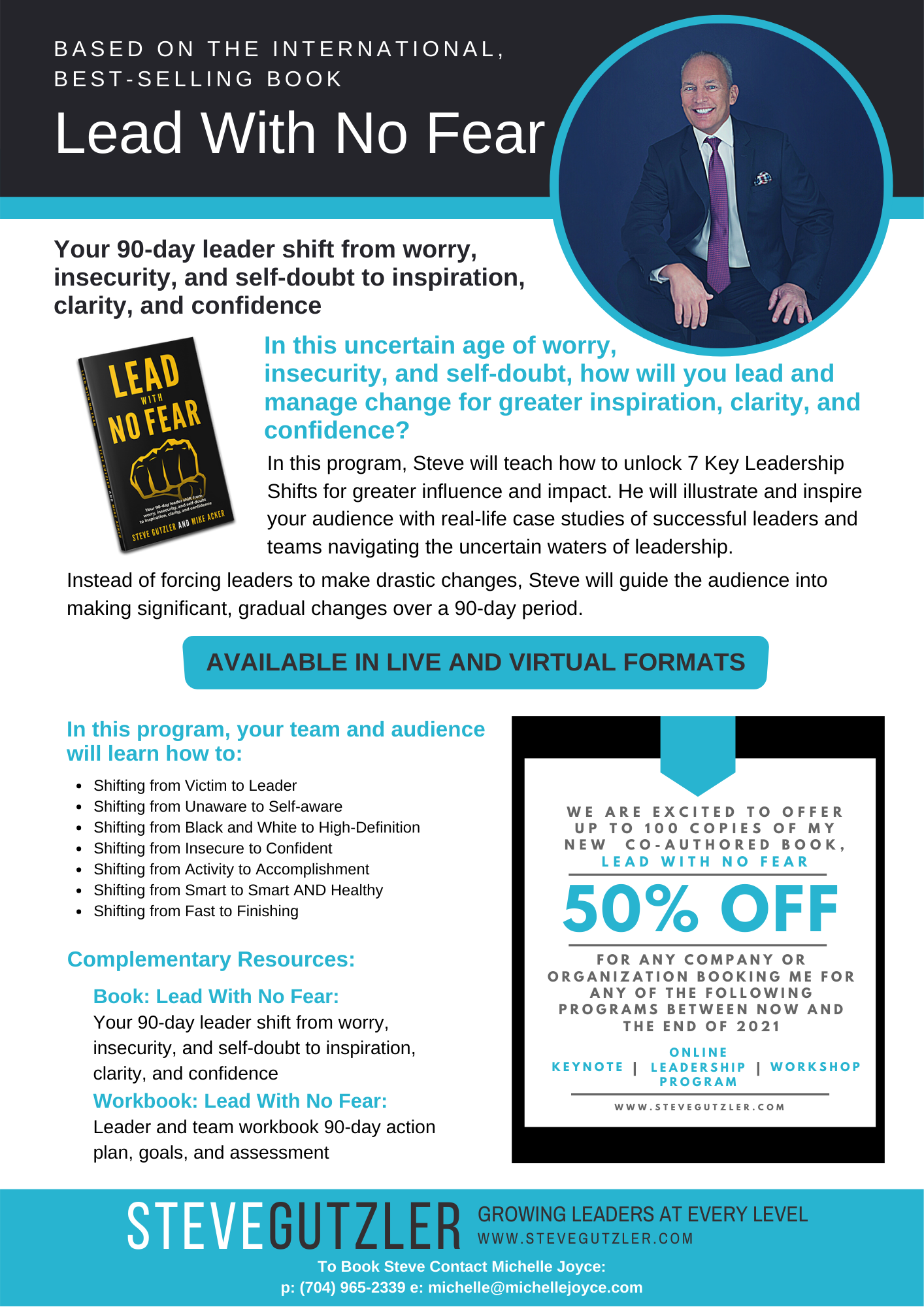 Lead With No Fear: 7 Shifts for Positive Change - Steve Gutzler