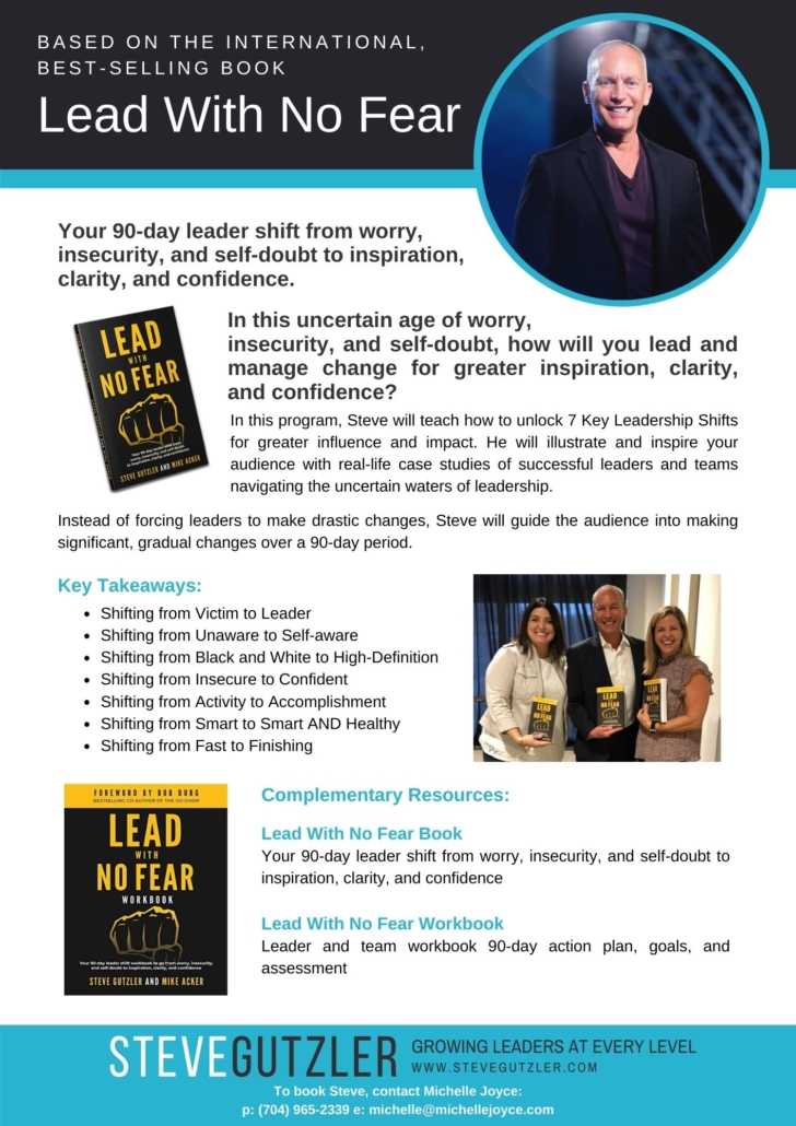 Lead With No Fear: 7 Shifts for Positive Change - Steve Gutzler